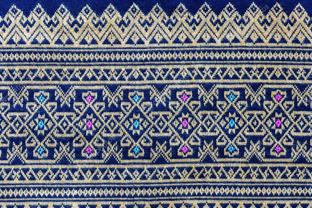 Thai silk fabric pattern — Stock Photo © wittybear #75352183