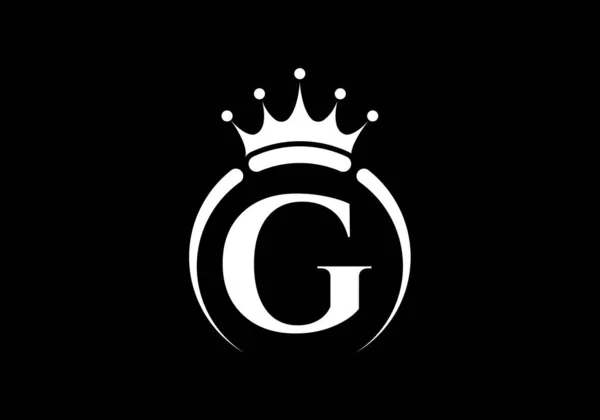 Engelsk Alfabet Med Krone Kongelig Konge Dronning Luksus Symbol ...