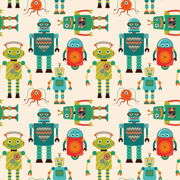 Robot background pattern Vector Art Stock Images | Depositphotos