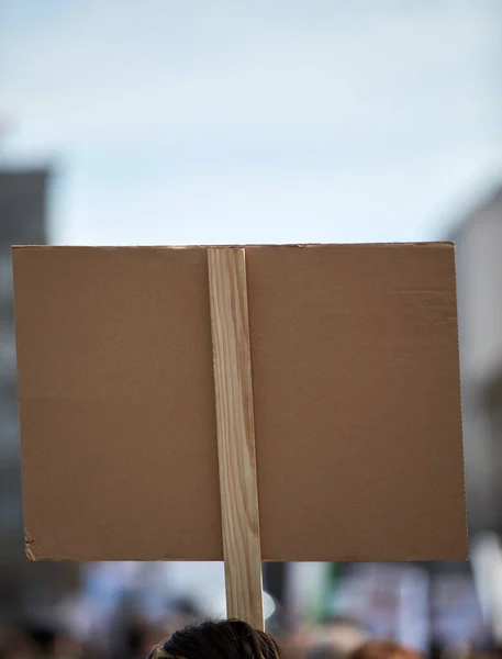 Cardboard protest sign Stock Photos, Royalty Free Cardboard protest ...