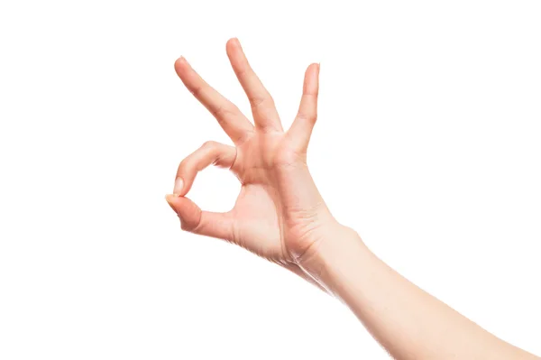 Woman hand ok sign. ⬇ Stock Photo, Image by © chaoss #1634774