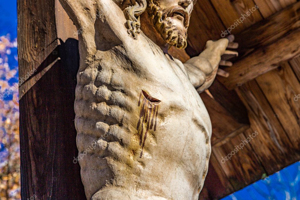 Wound Side Jesus Christ Crucified Detail Statue Jesus Christ Crucified ...