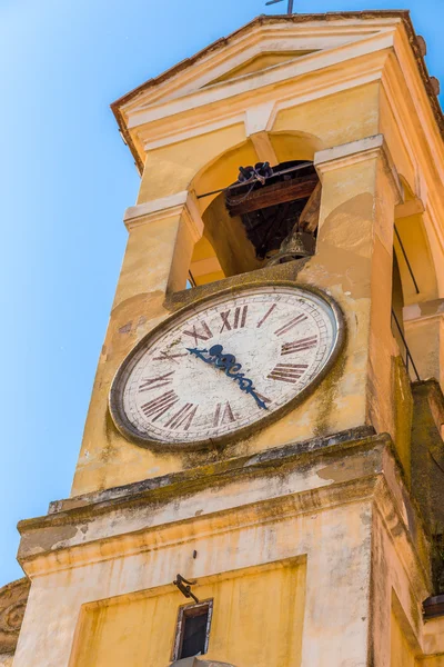 Bell Tower Catholic Church Clock Statue Blessed Virgin Mary — Stock ...