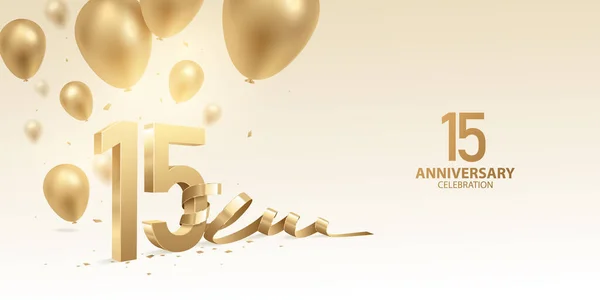 17Th Anniversary Celebration Background Golden Numbers Podium Golden ...