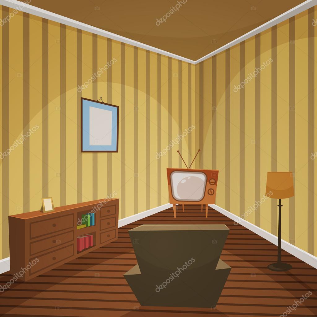 Retro Indoor Stock Vector Image by ©alexm83 #54149393