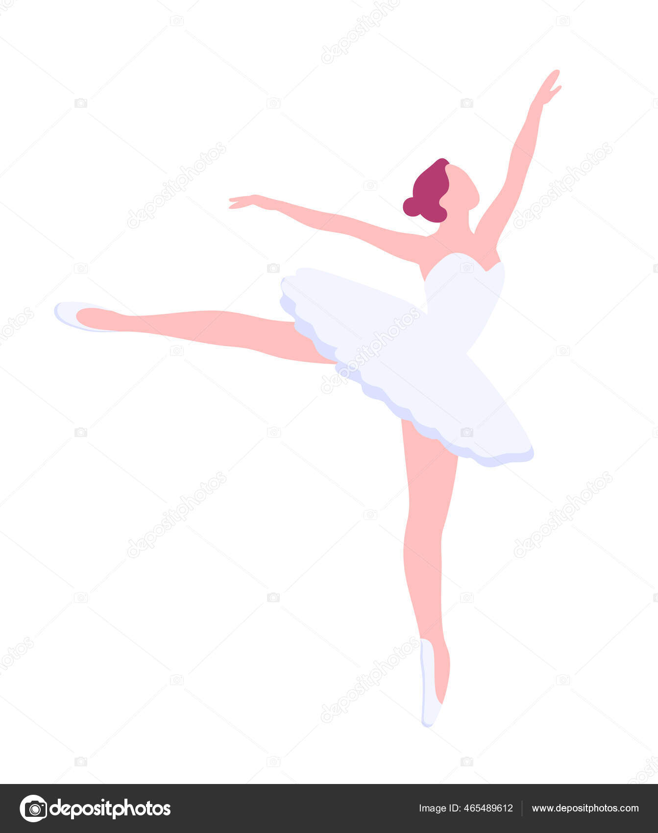 Dance Arabesque Silhouette