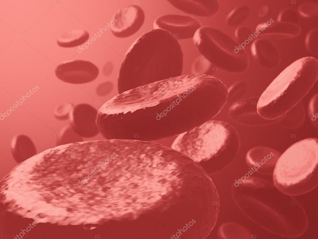 Blood cells on microscope Stock Photo by ©ktsdesign 63112337