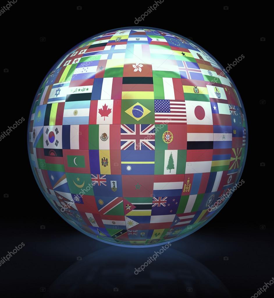 3d World Flags Globe