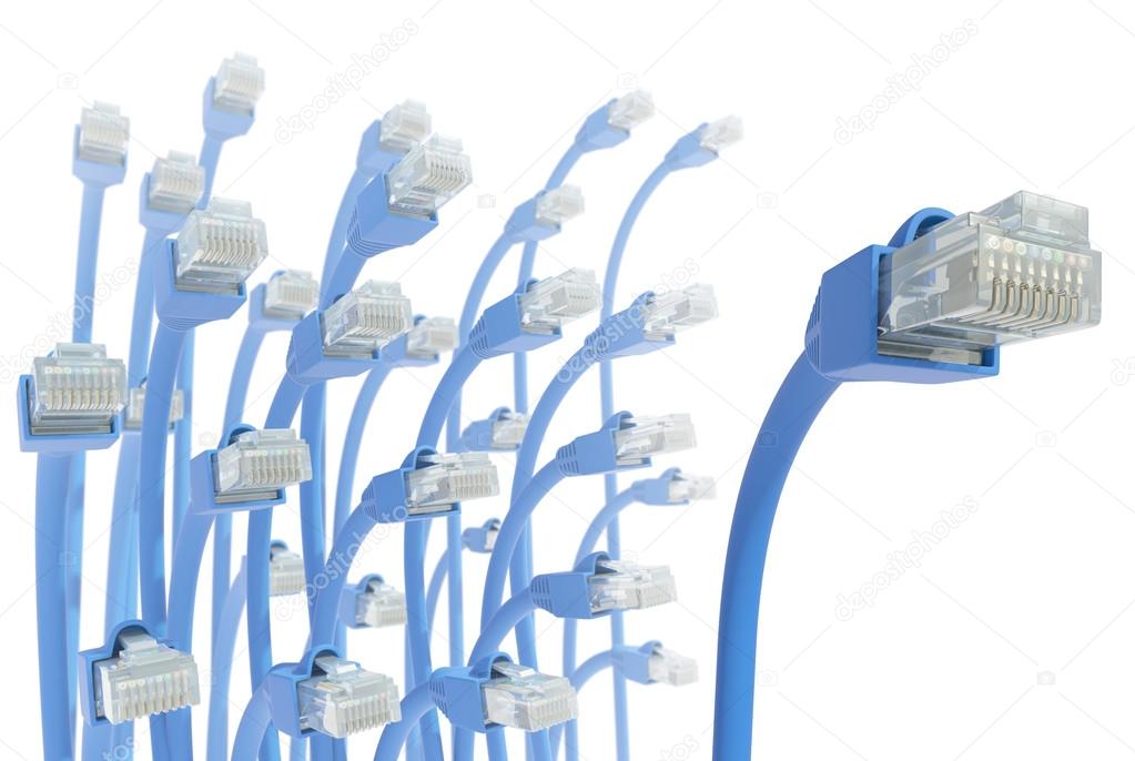 Several RJ45 cables Stock Photo by ©ktsdesign 63241681