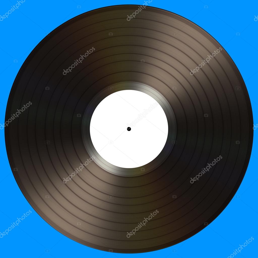 Vinyl record with blank label Stock Photo by ©ktsdesign 63257253