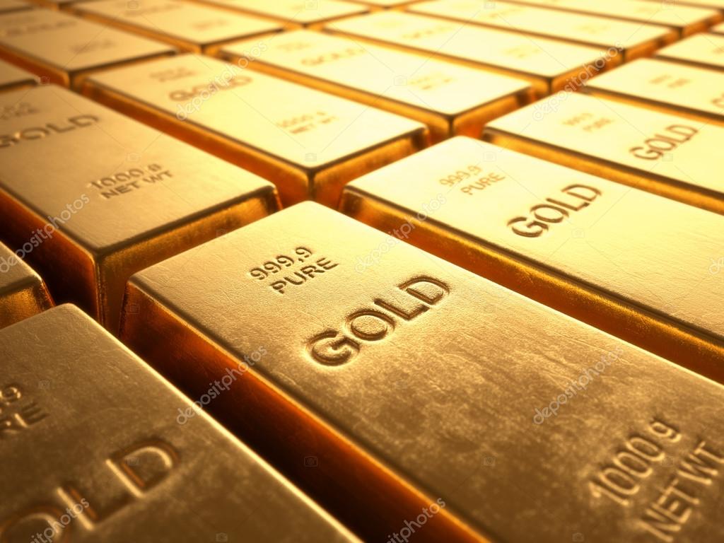 Gold Bars 1000 grams — Stock Photo © ktsdesign #63346611