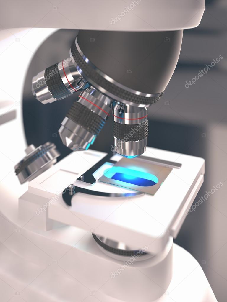 Microscope in the laboratory Stock Photo by ©ktsdesign 63348039