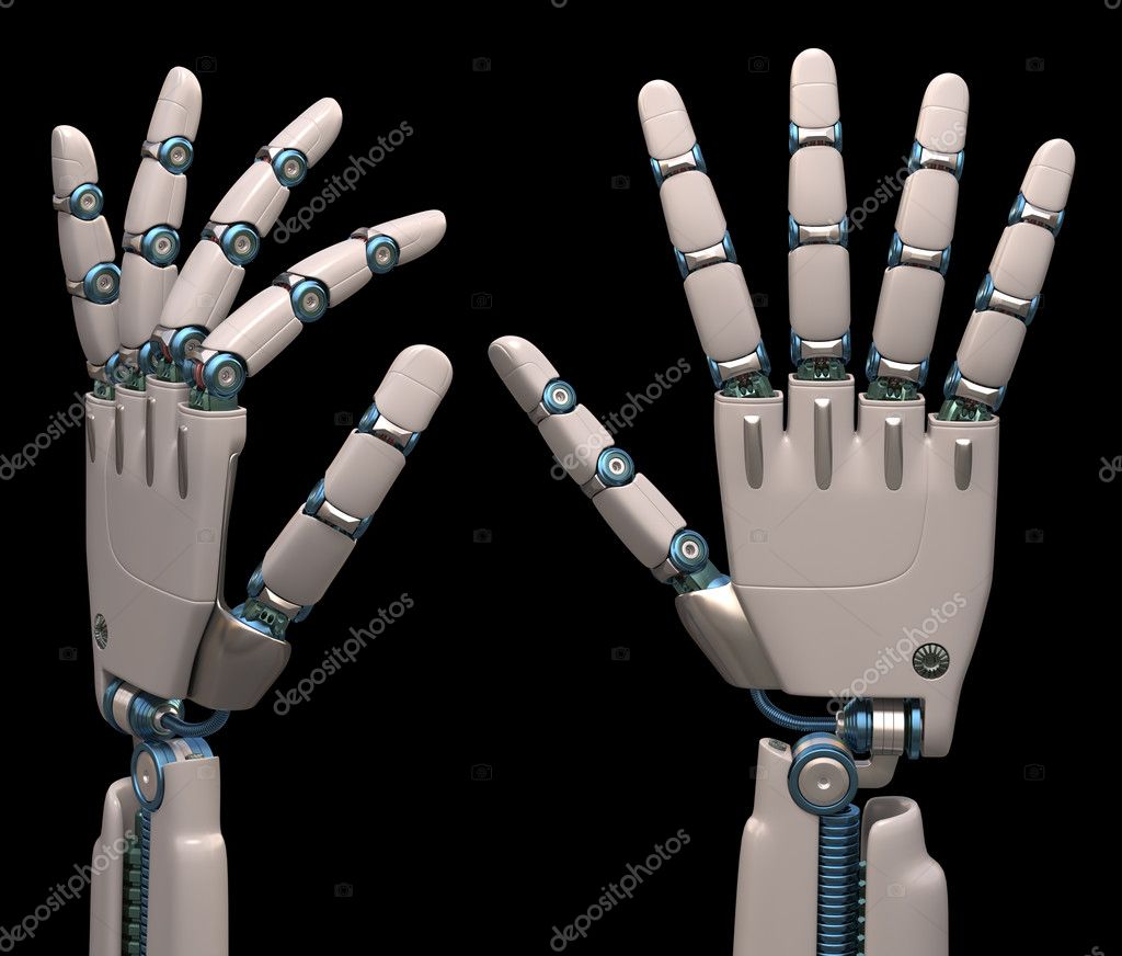Robotic hands like human skeleton Stock Photo by ©ktsdesign 63349467