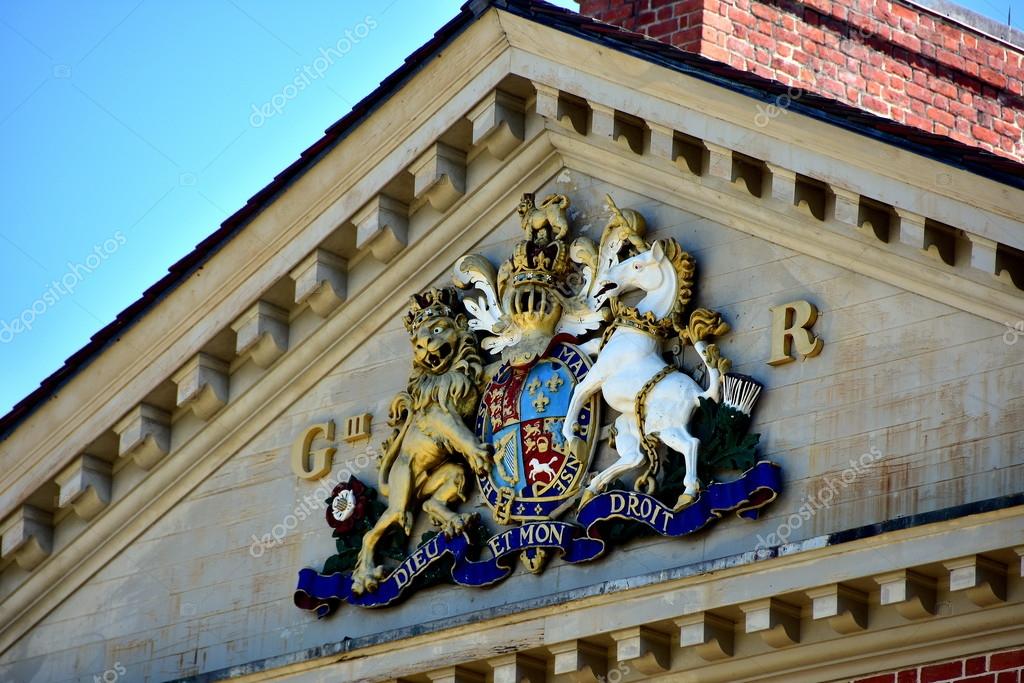 New Bern, NC: 1770 Tryon Palace Royal Crest – Stock Editorial Photo ...