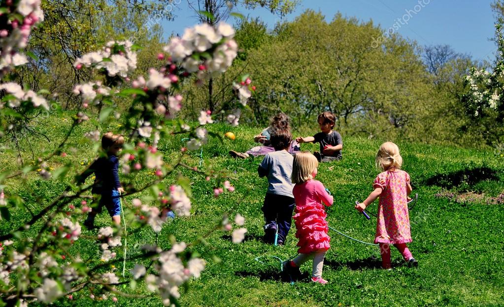 NYC: Children Playing in Riverside Park — Stock Editorial Photo ...