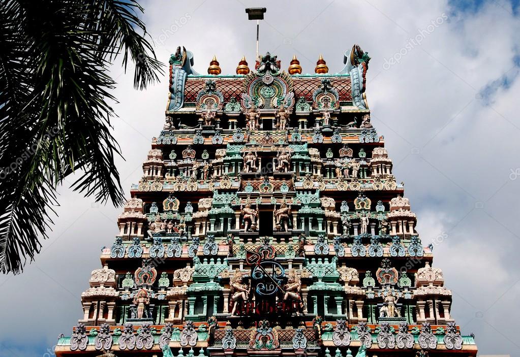 Singapore: Hindu Temple Sikhara Tower — Stock Editorial Photo ...