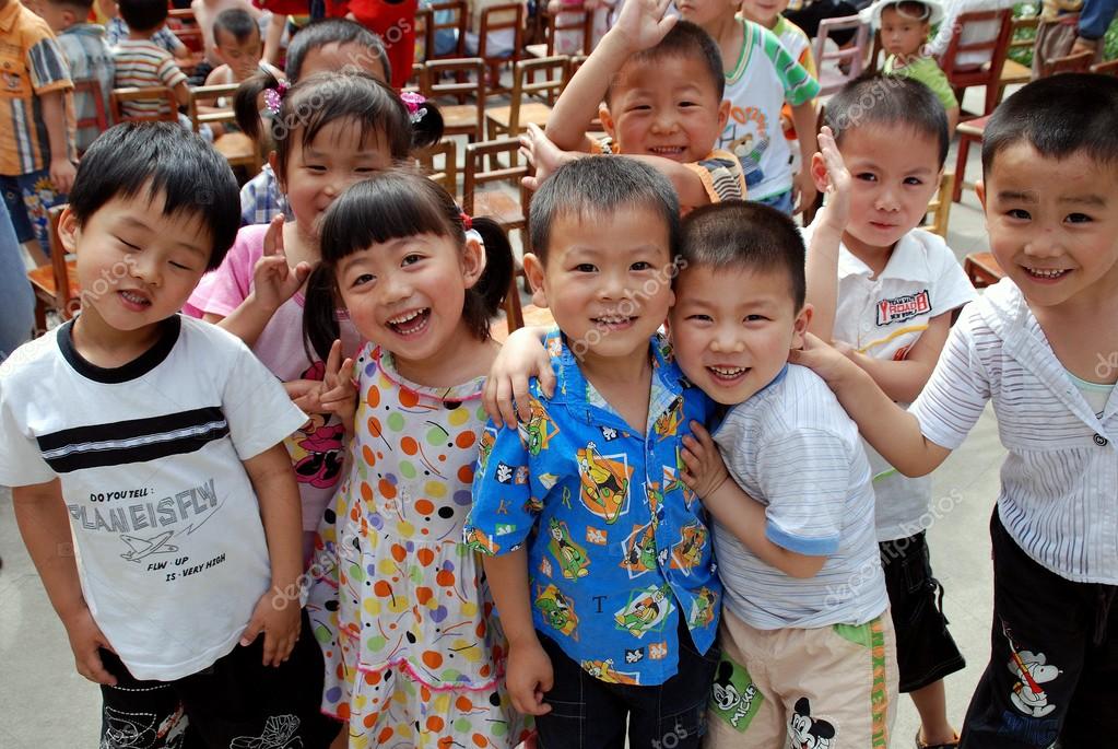Chinese Kids In School