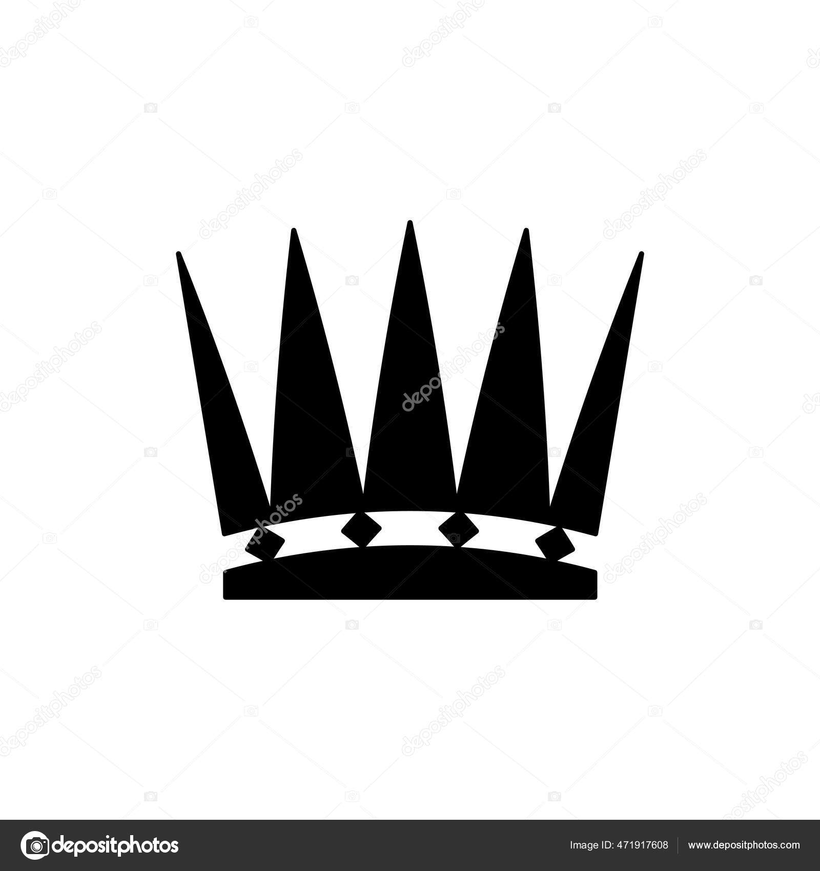 Crown Icon White Background Stock Vector by ©Maximlacrimart 471917608