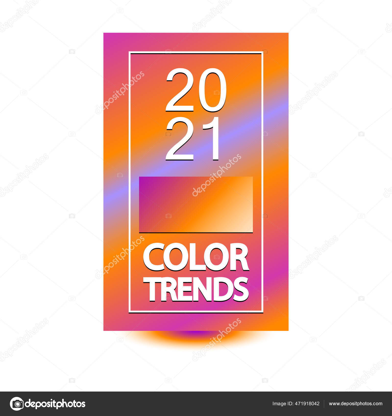 Vector Illustration Modern Abstract Background Color Trends 2021 Stock ...