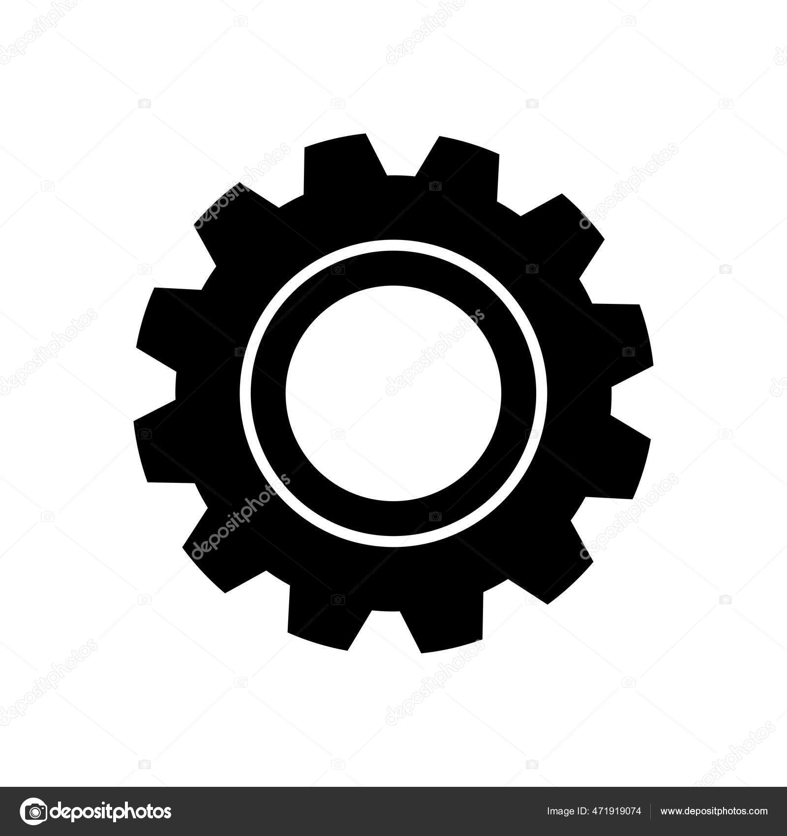 Cog Wheel Vector Logo Design Gear Concept Emblem Isolated White Stock Vector by ©Maximlacrimart ...