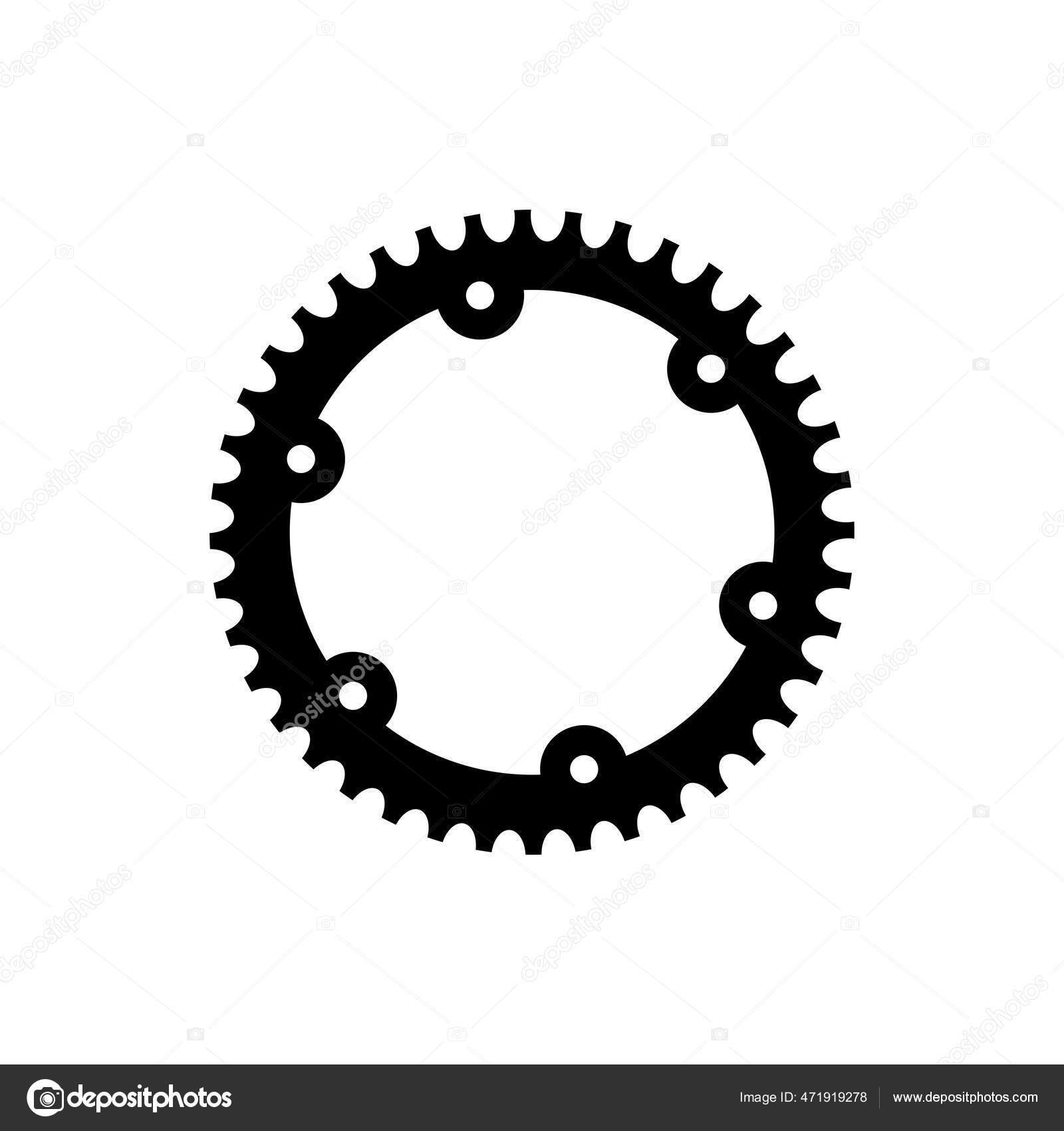 Cog Wheel Vector Logo Design Gear Concept Emblem Isolated White Stock ...