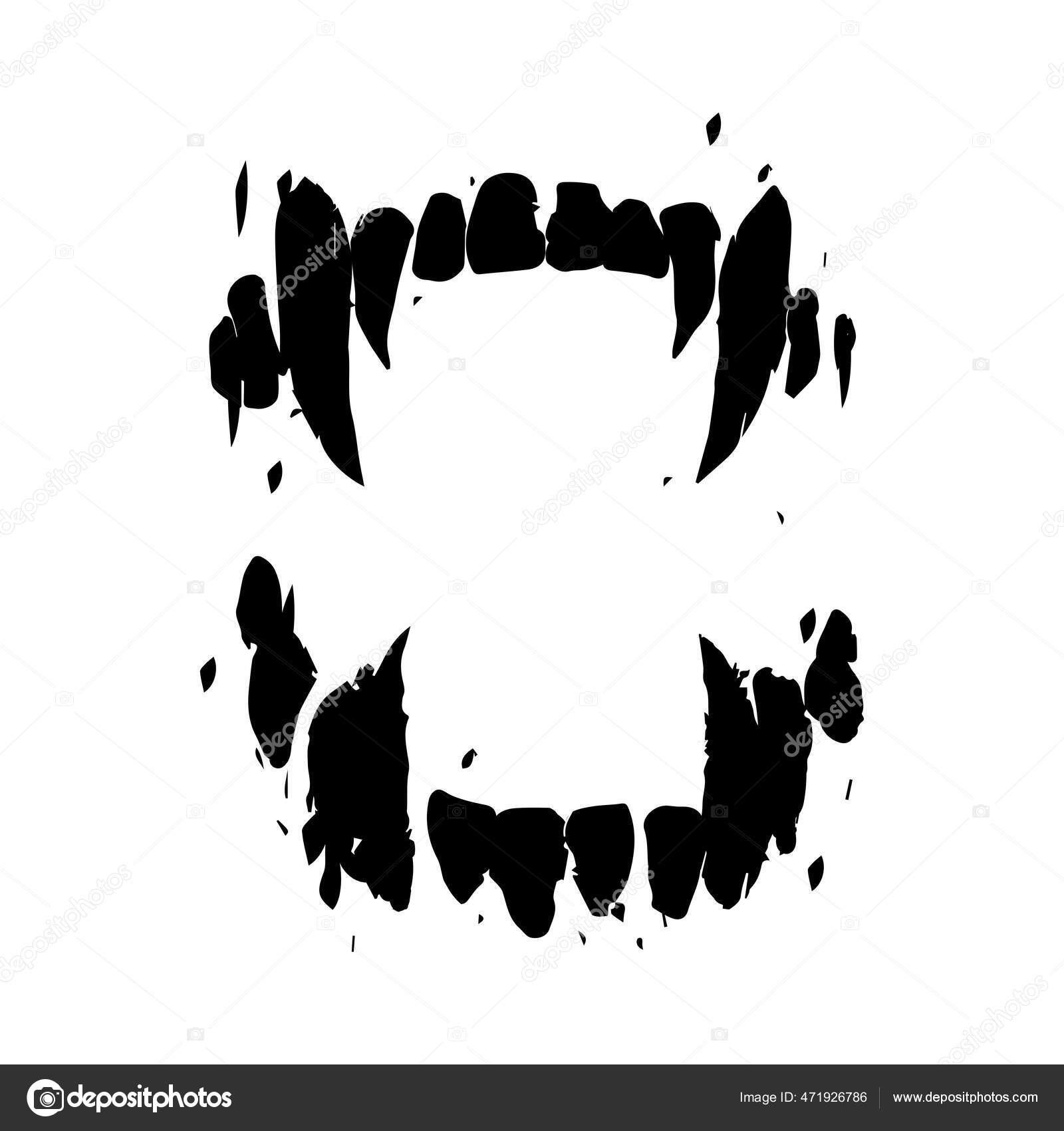 Halloween Teeth Symbol Vector Icon Stock Vector by ©Maximlacrimart ...