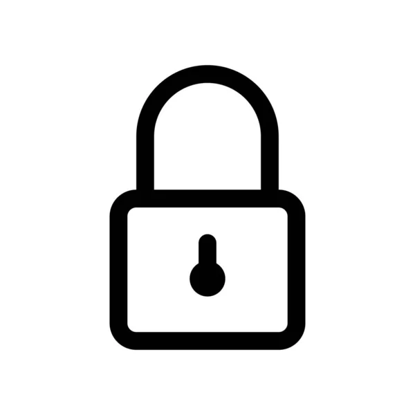 Padlock Icon Lock Black Icon Security Symbol Vector Illustration ...