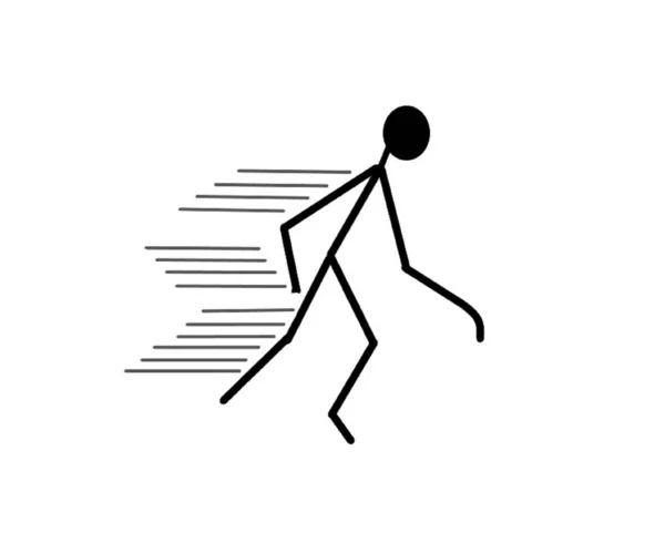 Stick Person Running Fast