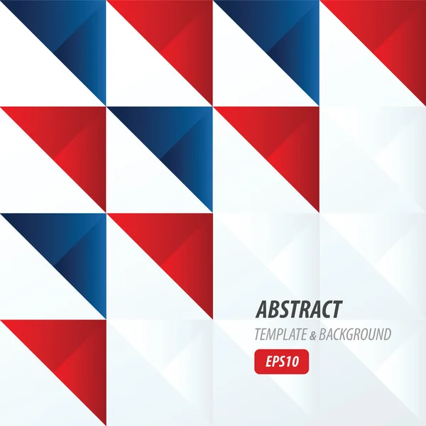 Vector triangle design Red and Blue Color Stock Vector by ©foxroar 95024920