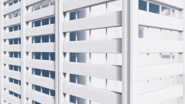 Abstract white high rise building Tilt up shot — Stock Video © Marsea ...