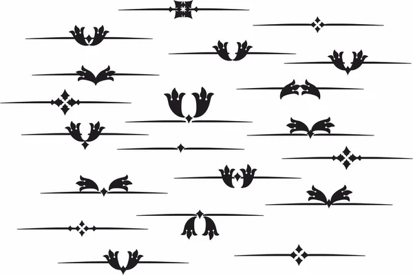 Chapter Dividers Decorations Delimiters Set Frame Elements Elegant ...