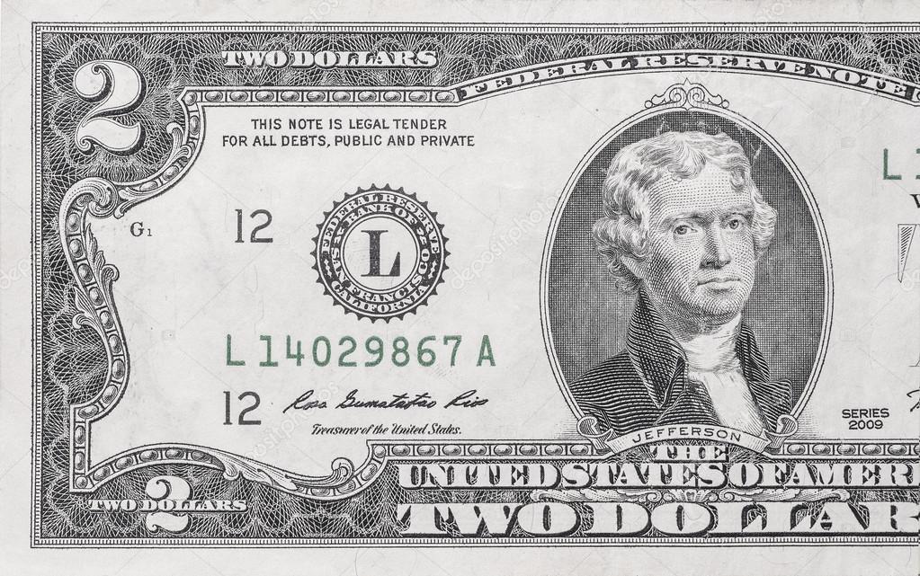 2 dollar bill — Stock Photo © chones #59574379