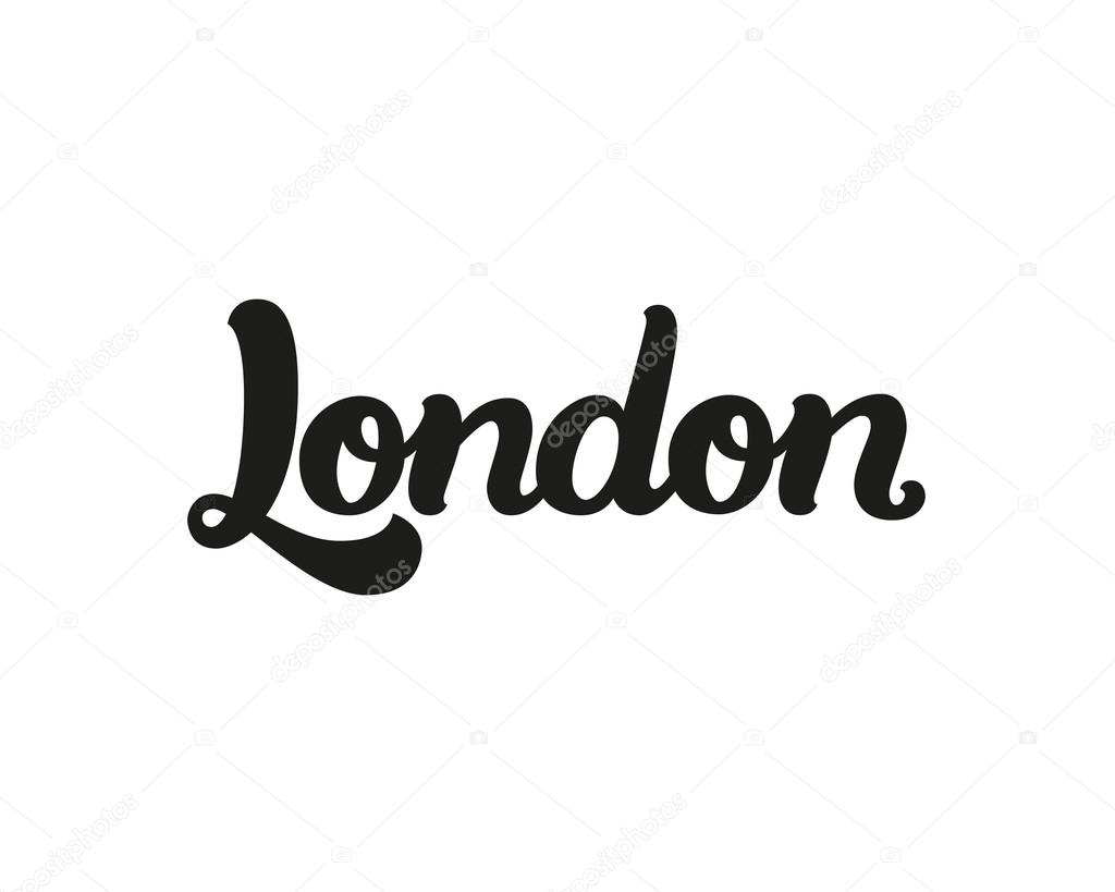 London, modern lettering — Stock Vector © tatishdesign #114620836