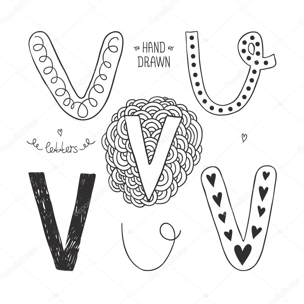 Cute Doodle Art Letter