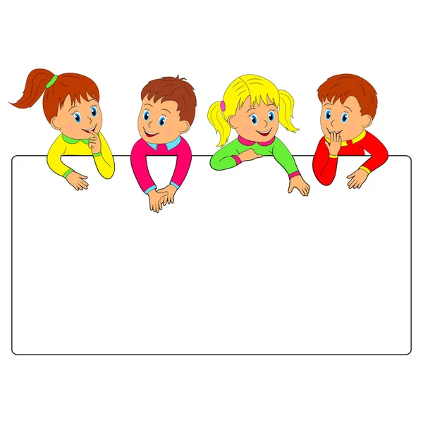 Kids read books and frame — Stock Vector © iris828 #134787464