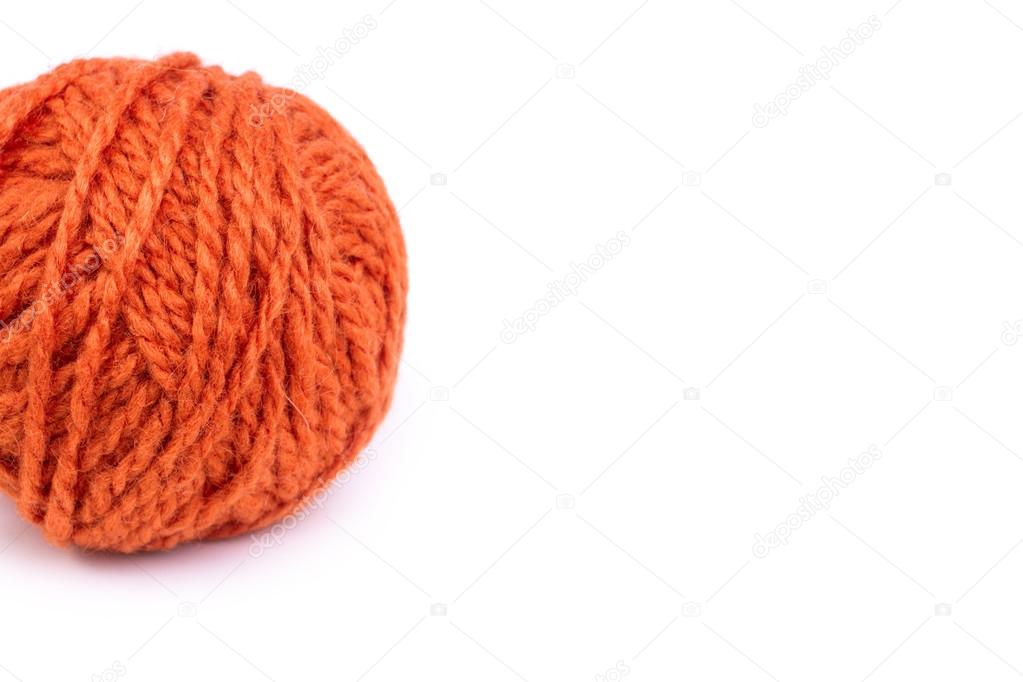Orange wool yarn — Stock Photo © ctvvelve #103714794