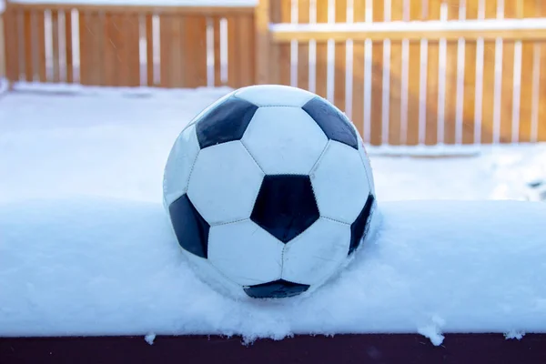 Soccer Ball In Snow