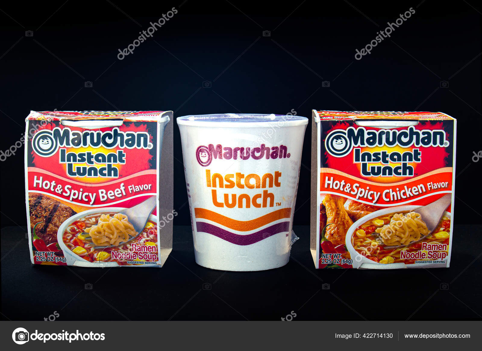 Calgary Alberta Canada Oct 2020 Beef Chicken Instant Maruchan Noodle ...