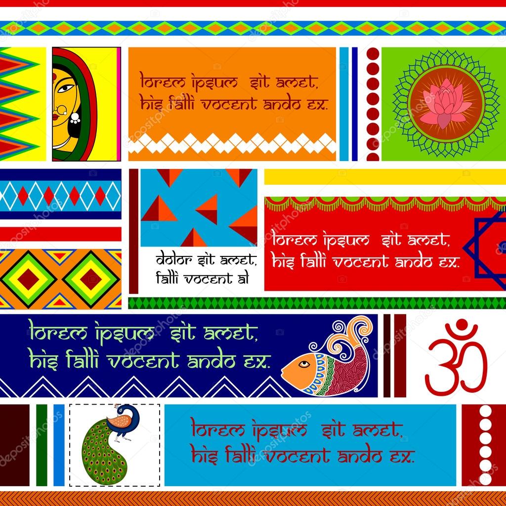 Indian Art background Stock Vector Image by ©snapgalleria #107288564