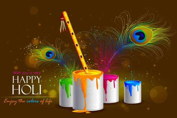 Colorful Happy Hoil background for festival of colors in India Stock ...