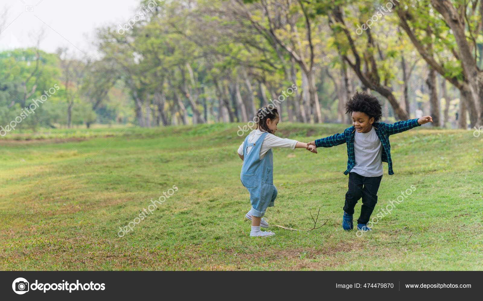 Different Races Holding Hands Kids