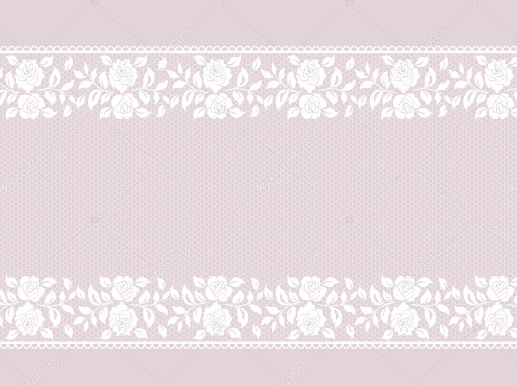 Pink Lace Page Border