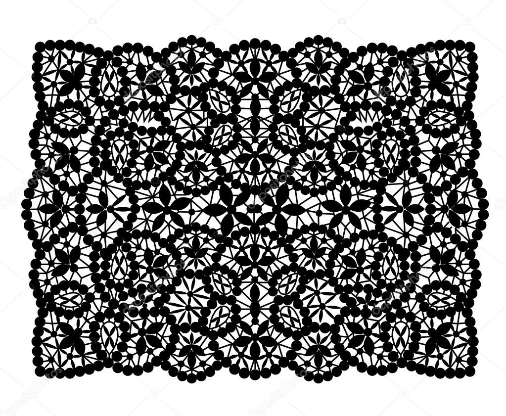 Black lace doily Stock Vector by ©tatiana54 68881661