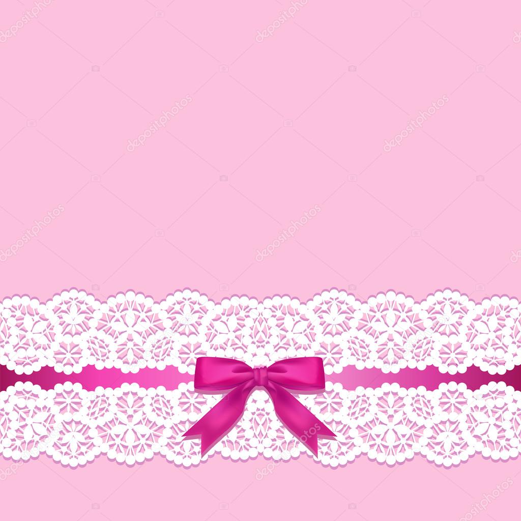 Pink Lace Border