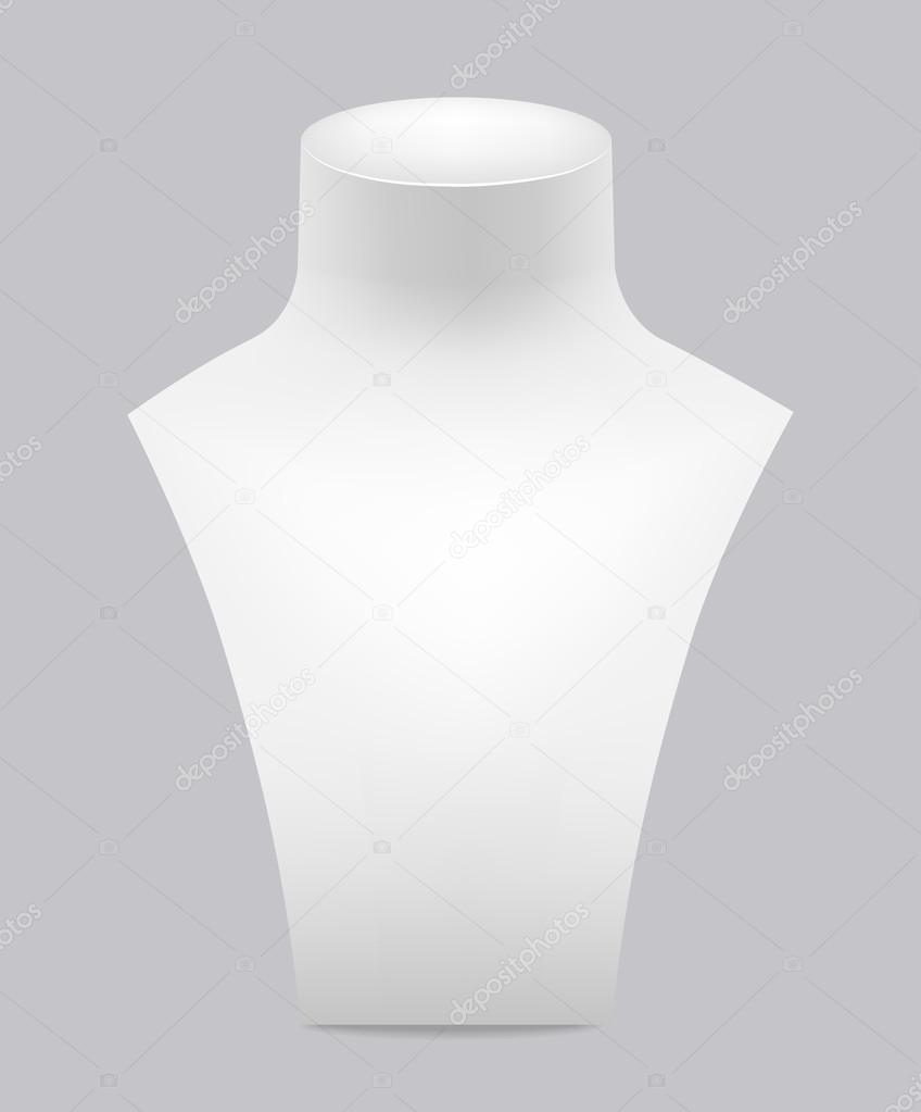 White dummy for jewelry Stock Vector Image by ©tatiana54 #84266212