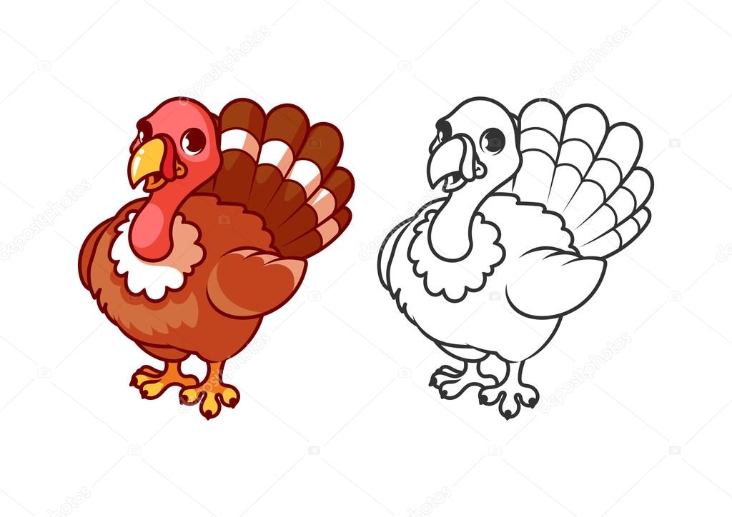 Cute little turkey. Stock Vector by ©yavi 105111132