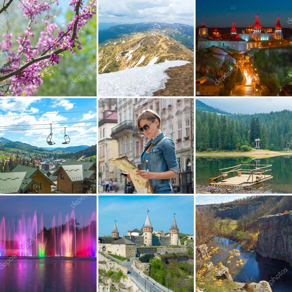Collage on the theme of Travel Ukraine. Stock Photo by ©alla_iatsun ...