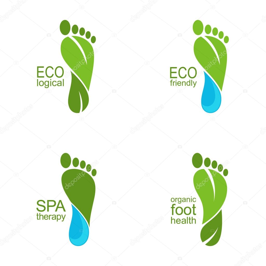 Go Green feet — Stock Vector © CatChat #91780390