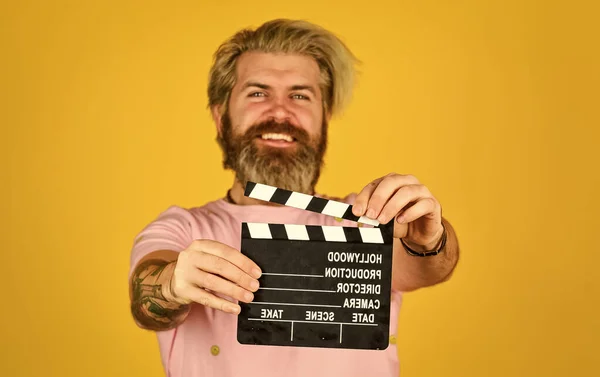 Watch movie. Film director. Actor casting. Shooting scene. Favorite ...