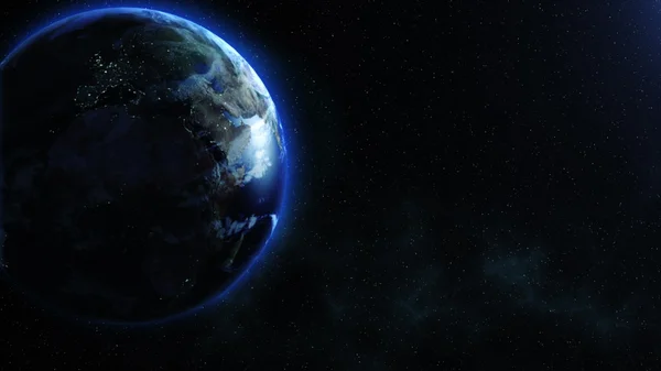 Digital Earth made in computer graphics - Stock Image - Everypixel